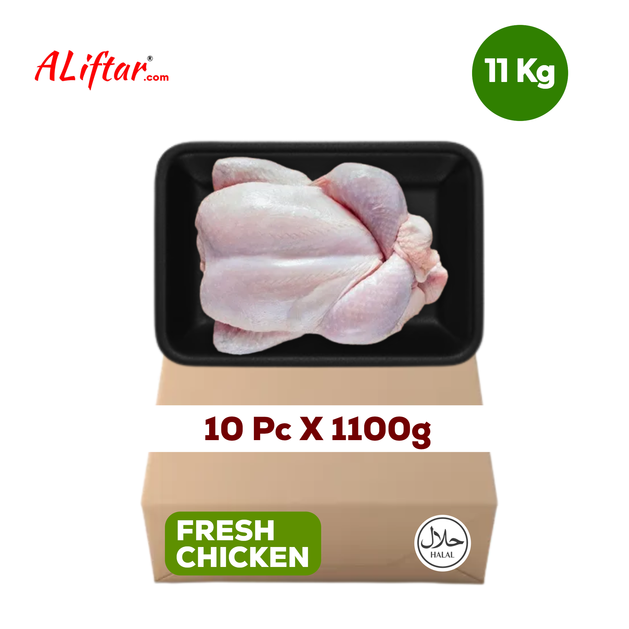 Fresh whole Chicken Grillers 10 x 1100g | 11kg – ALiFTAR.com