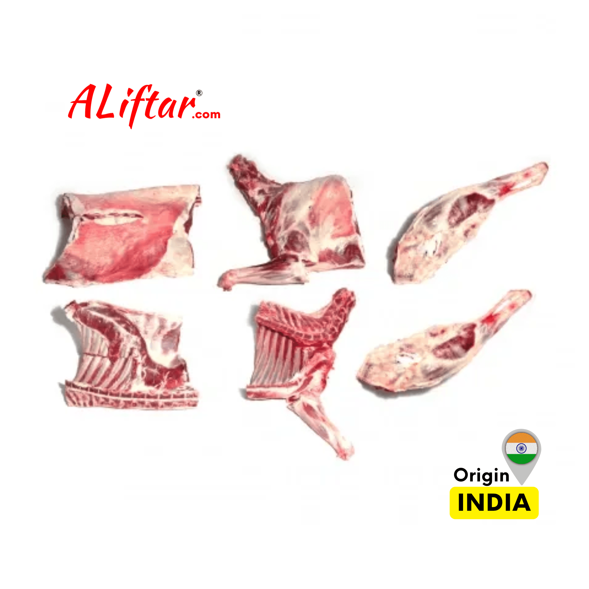 Fresh | Indian Mutton | 6 way cut | 7 - 9 kg – ALiFTAR.com